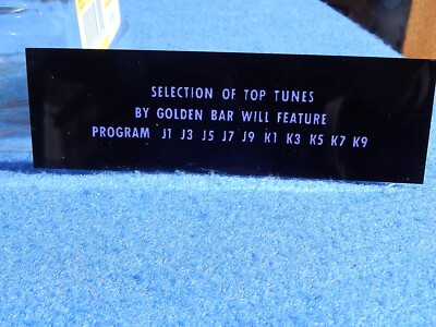 Wurlitzer 2900 Instruction Insert # 126041 - Top Tunes | eBay