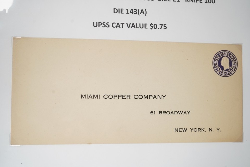 US COLLECTION OF 48 STATIONERY ENVELOPES SCOTT #U436 TO U470 IN ALBUM ...