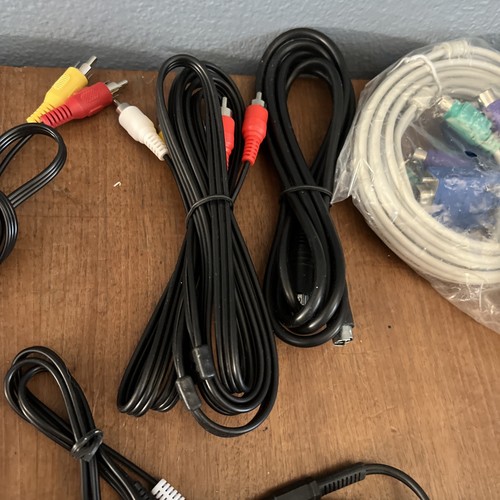 Lot ~20 RCA A/V Composite Etc Cables Various Length New And Used See ...