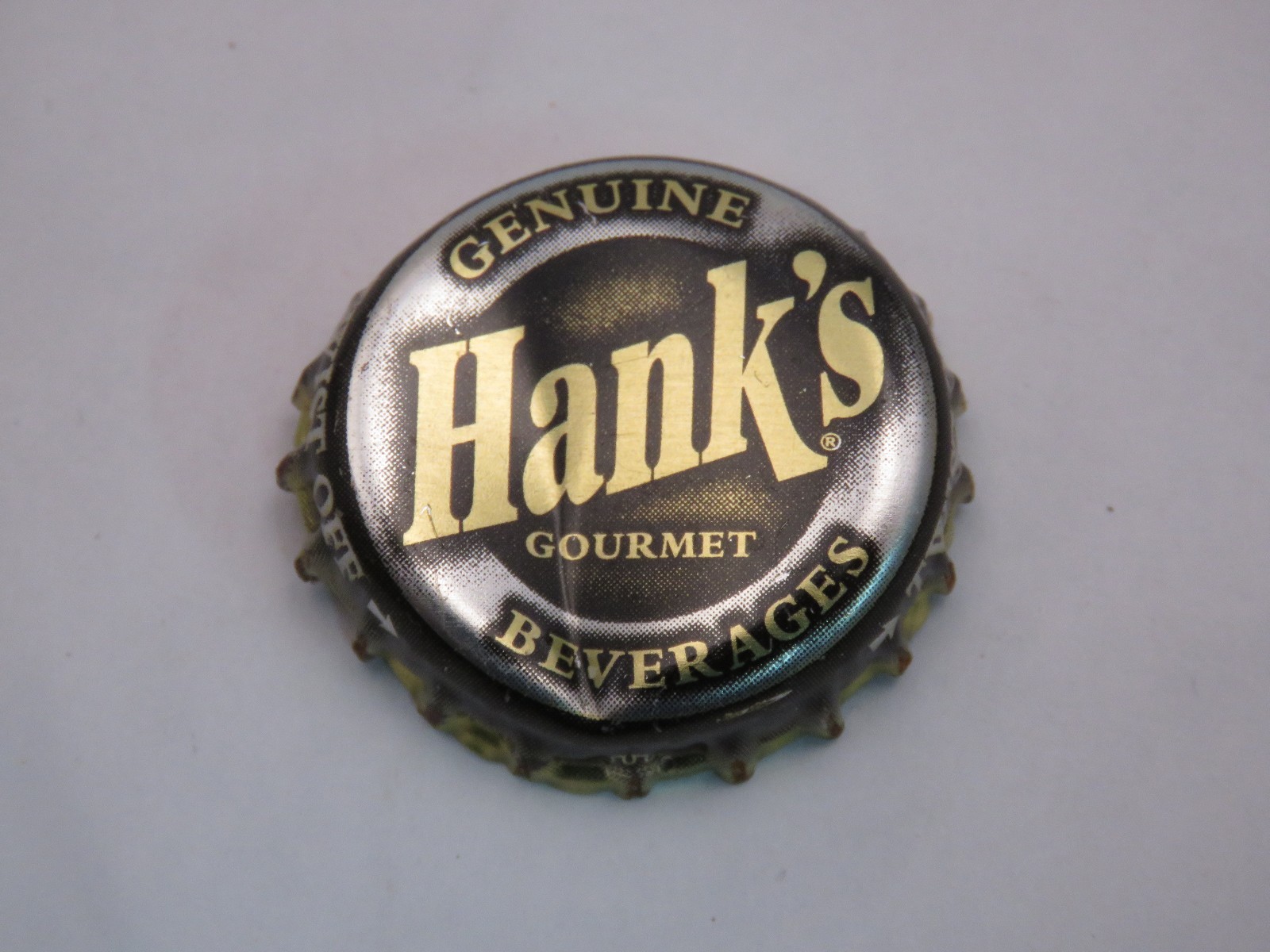 Beer Bottle Crown Cap ~ HANK'S Gourmet Beverages, Birch Beer, Orange ...