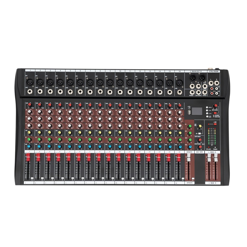 8/12/16 Channel Mixing Console Sound Pro USB Bluetooth Live Studio ...