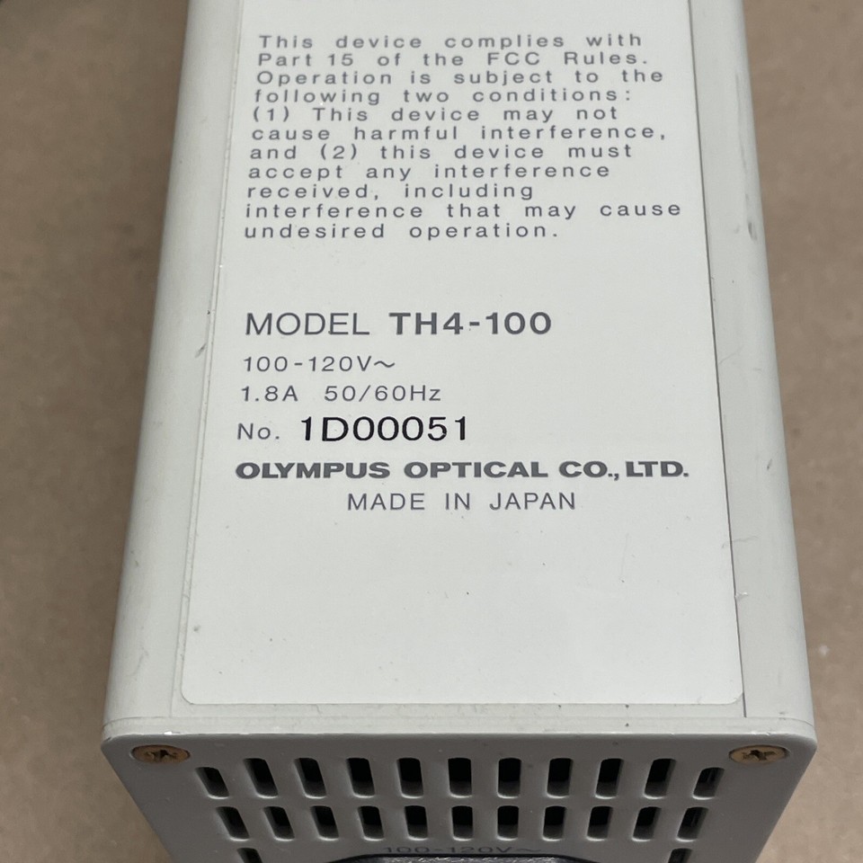 Olympus TH4-100 Microscope Power Supply With 4 Pin Cable | eBay