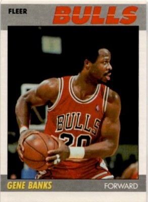 1987 Fleer 8 Gene Banks Chicago Bulls | eBay