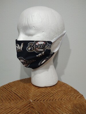 Milwaukee Brewers Handmade Face Mask 100% cotton protection washable ...
