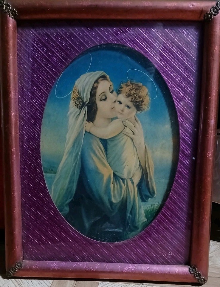 Vintage Framed Art - Mary Mother of Our Savior | eBay