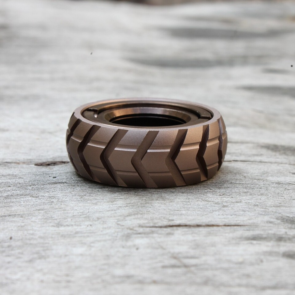 EDC Mechanic Ring Tire Fidget Clicker Magnetic Slider Haptic Toy Stress ...