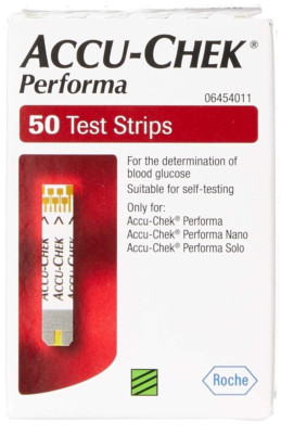 Accu-Chek Performa Test Strips - Blood Glucose Code Free Test Strips ...