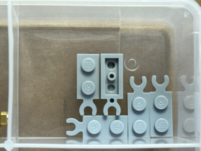 LEGO Parts - Light Bluish Gray Plate 1 x 2 with Clip on End - No 78256 ...