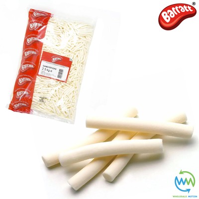 BARRATT CANDY STICKS Sweets RETRO White WEDDING Favours GIFT Stick PICK ...