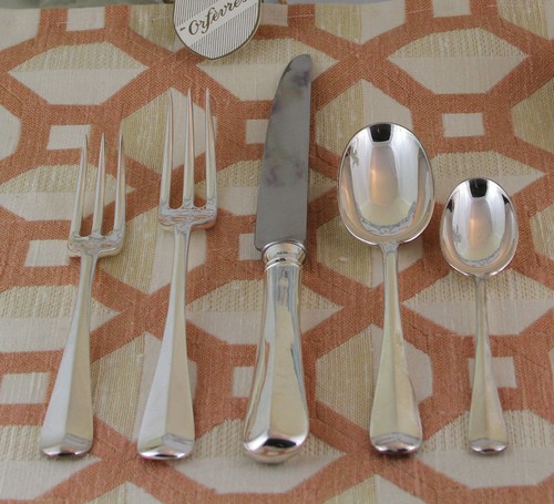 Sterling Silver Flatware 5-pc Place-Setting, Rattail - Hand-Forged | eBay