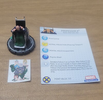 =HeroClix Marvel MUTATIONS AND MONSTERS Professor X 031 with card ...