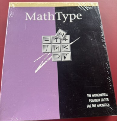 MathType v 3.5 Mathematical Equation Editor for Mac New Still Sealed | eBay