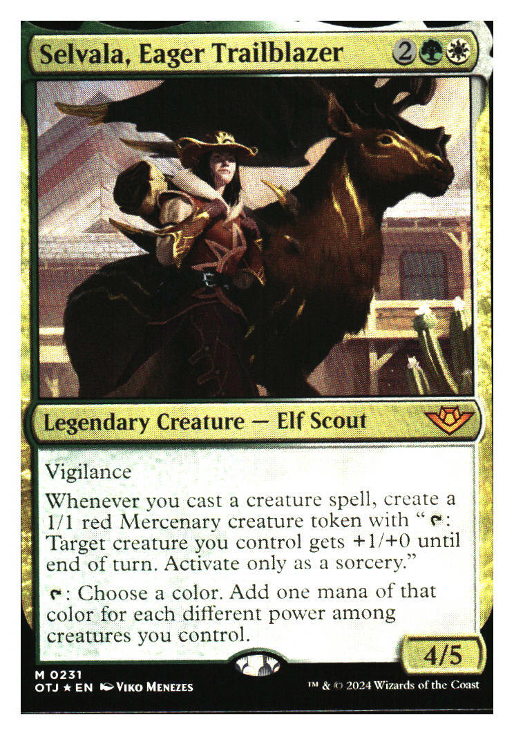 Selvala, Eager Trailblazer (foil) Thunder Junction MTG - NM+ *Mythic ...