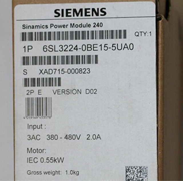 Siemens Sinamics G120 6sl3224-0be15-5ua0 Power Module for sale online ...