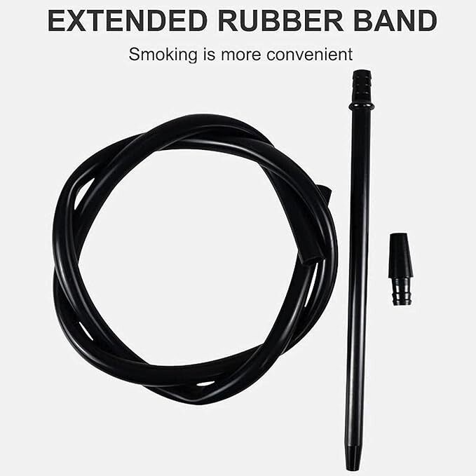 Portable Acrylic Hookah Set W/ LED Light Square Box Hookah Shisha W ...