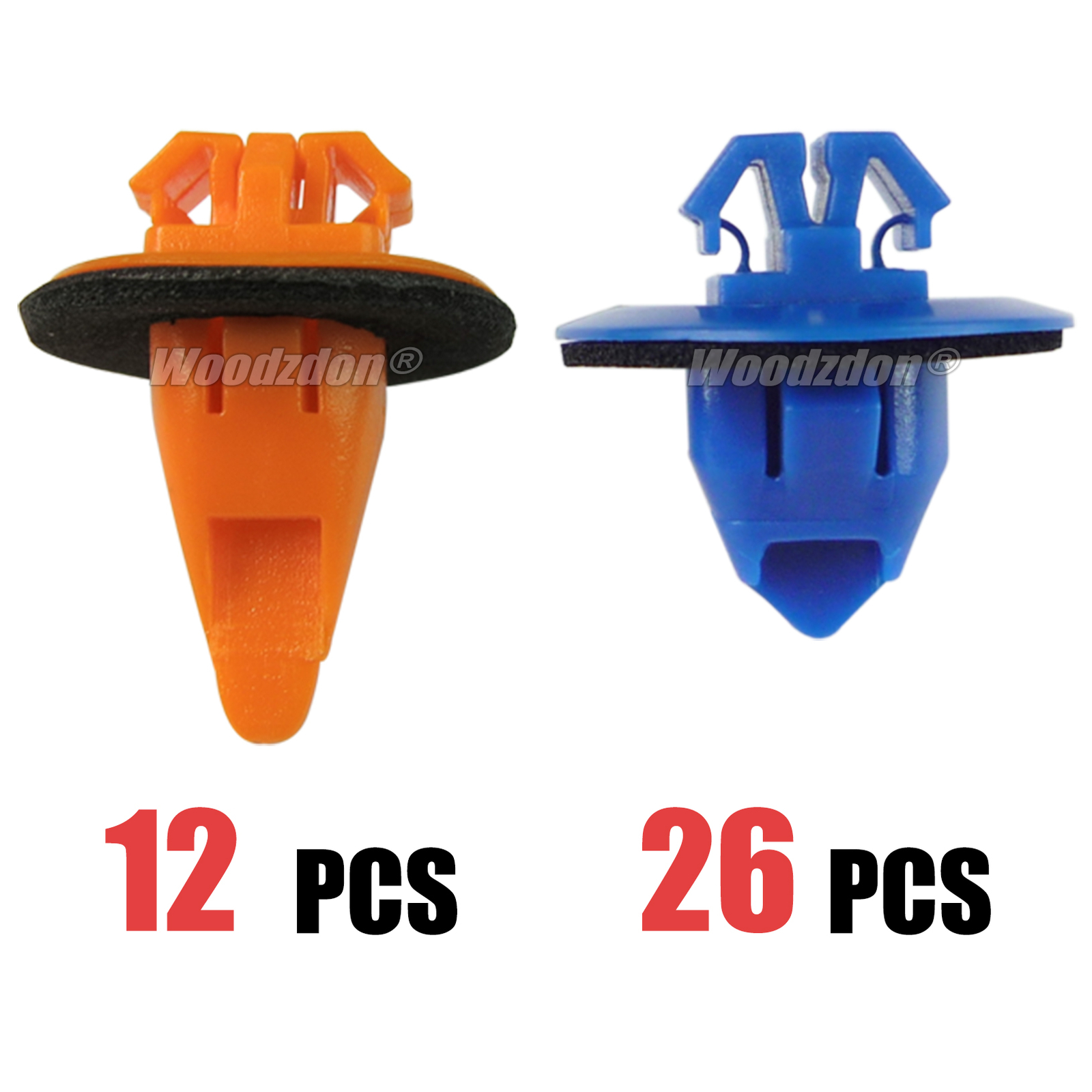 12x Wheel Flare Clip 75397-35010 26x Rocker Moulding Clip 75495-35010 ...