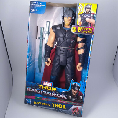 Hasbro Marvel Thor Ragnarok Electronic Thor Battery Op, Talking ...