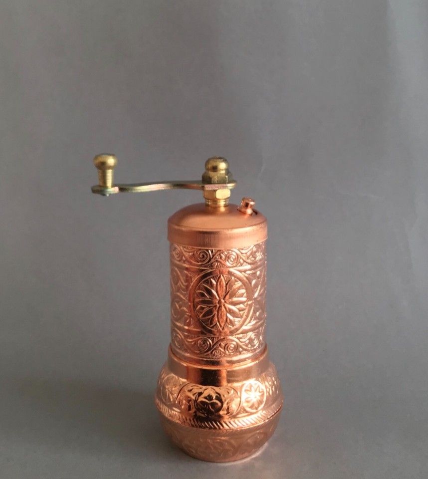 Traditional Turkish Pepper Grinder, Small Vintage Look Mill, 6 Colour ...
