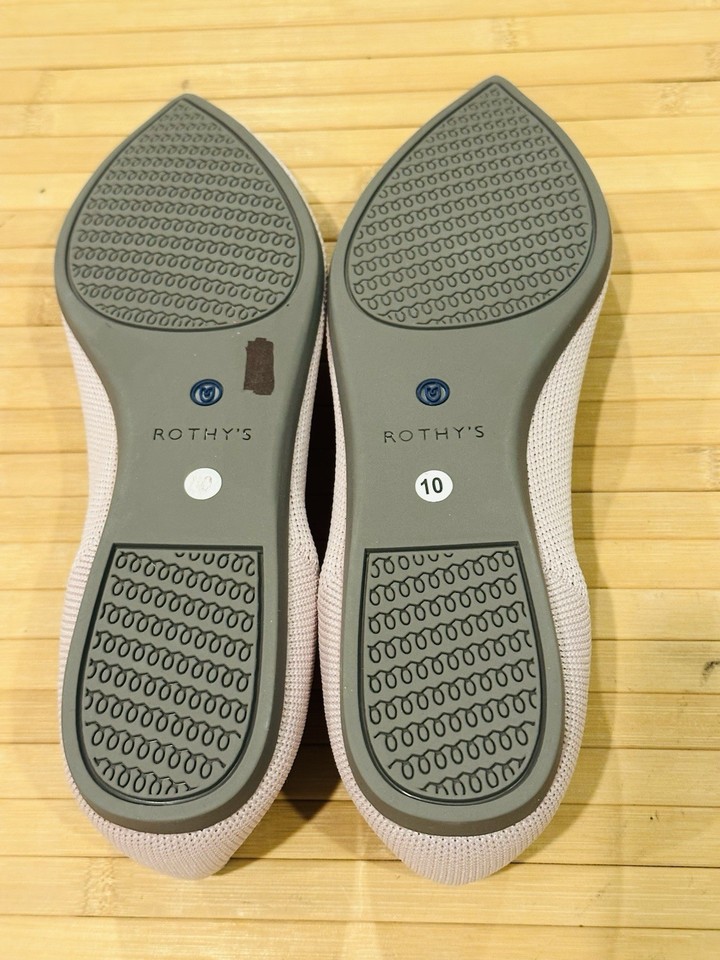 Rothy's The Point Petal Pink Retired Ballet Shoes Women’s Size 10 Pink & Blue | eBay