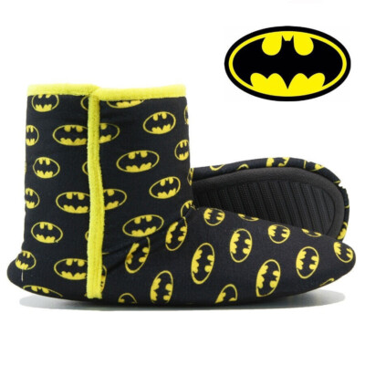 Batman Boys Slippers Official DC Slip On Novelty Gift Ankle Booties UK ...