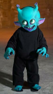 Halloween Monster Kids "Marty" Poseable UFO Space Alien Demon Haunted ...