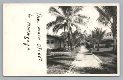 "Main Street" ANDAGOYA Colombia RPPC Vintage Choco Real Photo Postcard ...