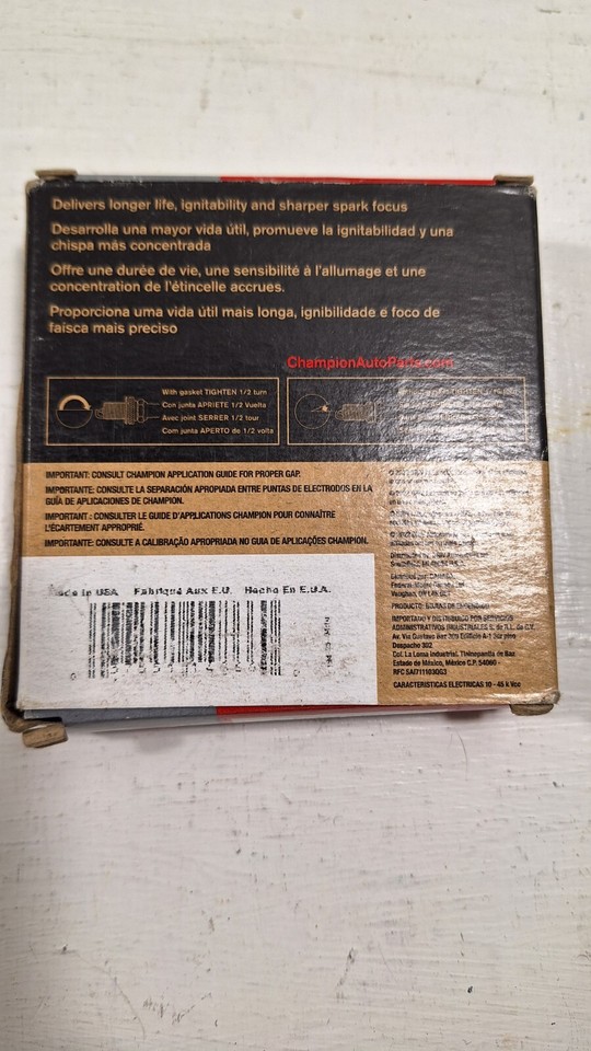 Champion 3318 Platinum Spark Plugs RC12PMC4 - 4 Pack | eBay
