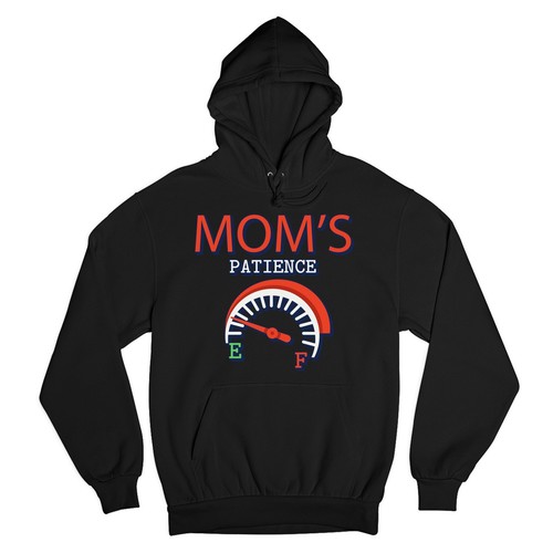 Mom's Patience Meter Sweatshirt Tired as a Mother Funny Mother's Day ...