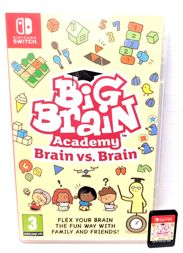 Big Brain Academy Brain vs brain Nintendo Switch EXCELLENT CARTRIDGE ...