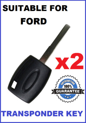 2 x TRANSPONDER CAR KEY Suitable for FORD RANGER MONDEO TERRITORY SY BF ...
