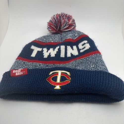 Minnesota Twins Hat Cap Mens One Size Blue TC Logo Baseball Stocking ...