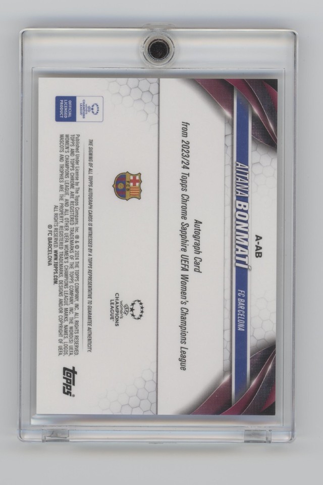 2023-24 Topps Chrome Soccer Sapphire UEFA Women's Aitana Bonmati Auto ...