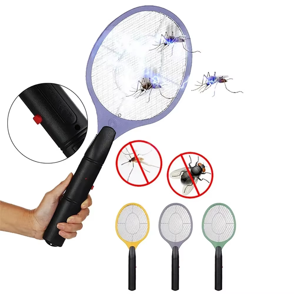 Electric Fly Insect Bug Zapper Bat Handheld Insect Fly Swatter Racket ...