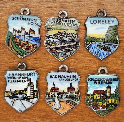 Vintage silver GERMANY GERMAN BAVARIA AUSTRIA SOUVENIR TRAVEL SHIELD ...