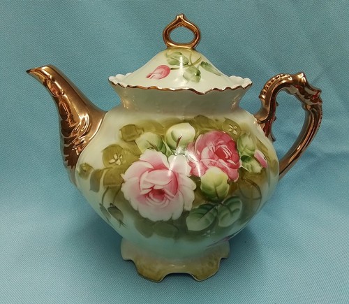 Vintage Lefton Heritage Rose Tea Pot With Lid | eBay