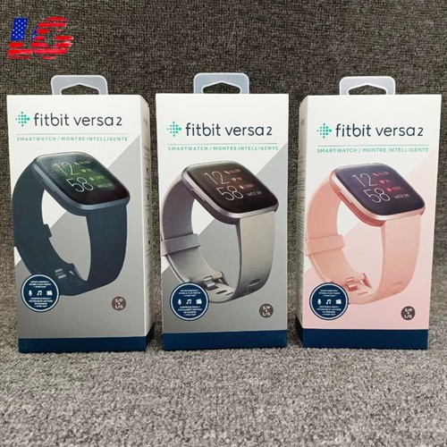 NEW Fitbit Versa 2 Health and Fitness Smartwatch Authentic Activity ...