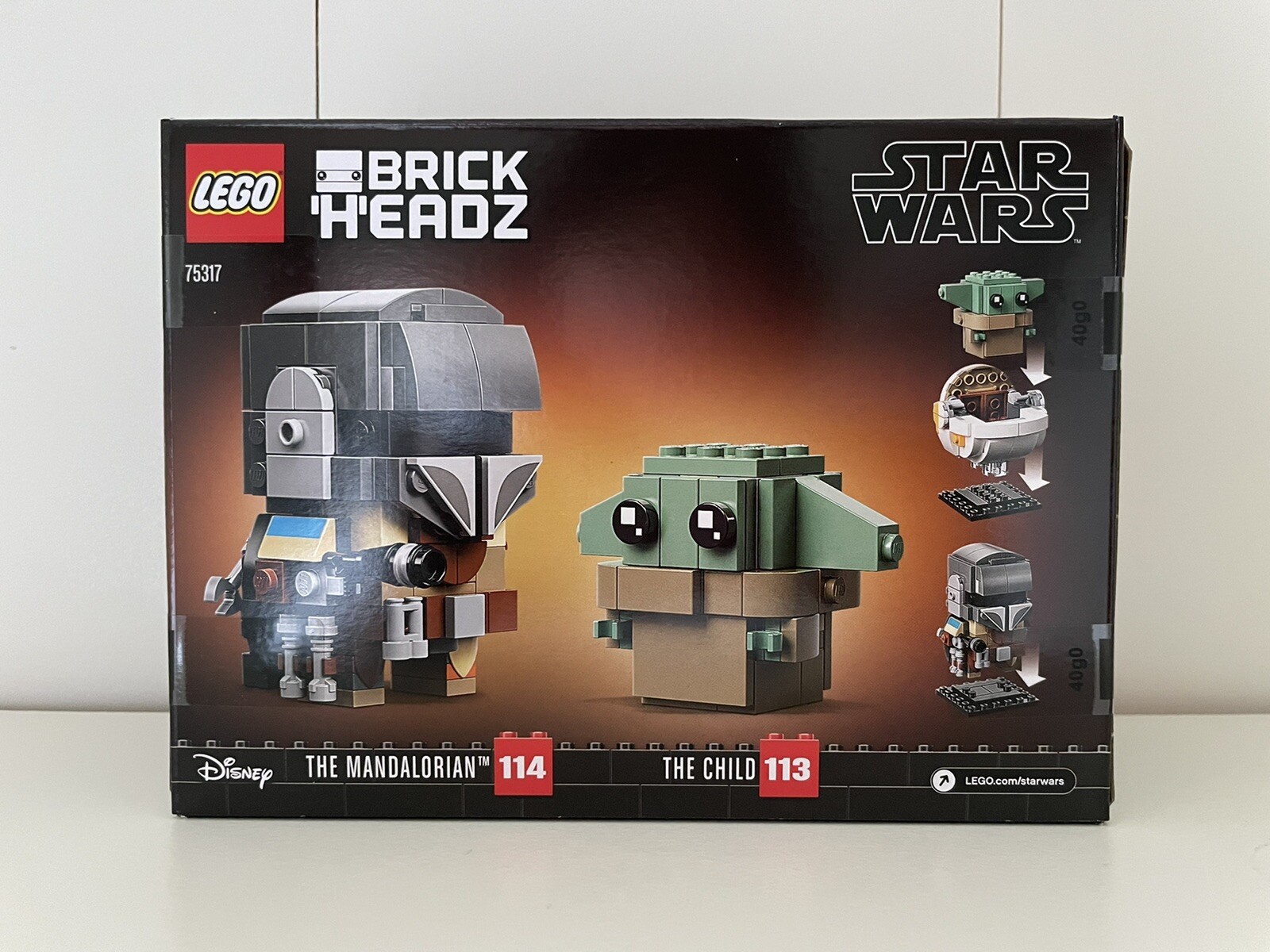 Lego 75317 - The Mandalorian And Child Brickheadz - RETIRED | eBay