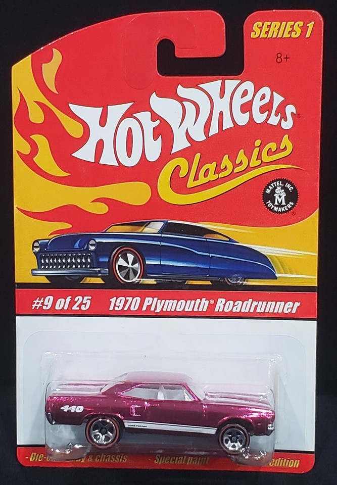 Hot Wheels 70 1970 Plymouth Road Runner Roadrunner Classics Car 9 of 25 ...