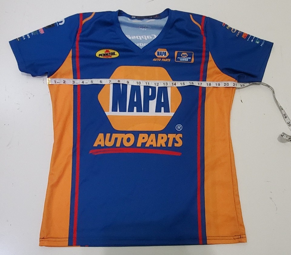 RON CAPPS NHRA DRAG RACING "NAPA AUTO" LADIES UNIFORM REPLICA SHIRT | eBay