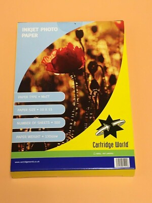 10 x 15 High Quality 130gsm Photo Paper 10x15 A6 Inkjet Laser FREE P&P ...