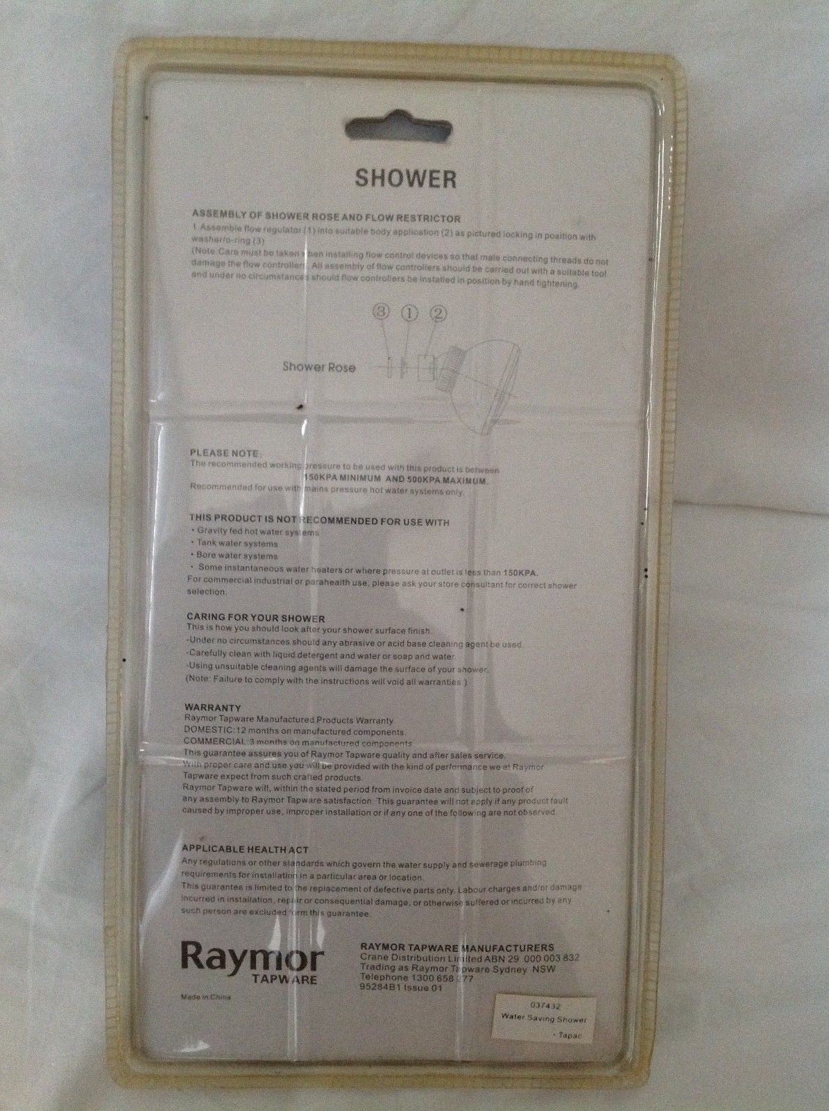 Raymor tapware shower head | eBay