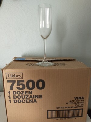 Libbey 7500 Vina 8 oz. Champagne Flutes, 1 dozen 12/case NEW | eBay