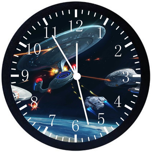 Star Trek Black Frame Wall Clock For Decor or Gifts F143 for sale ...