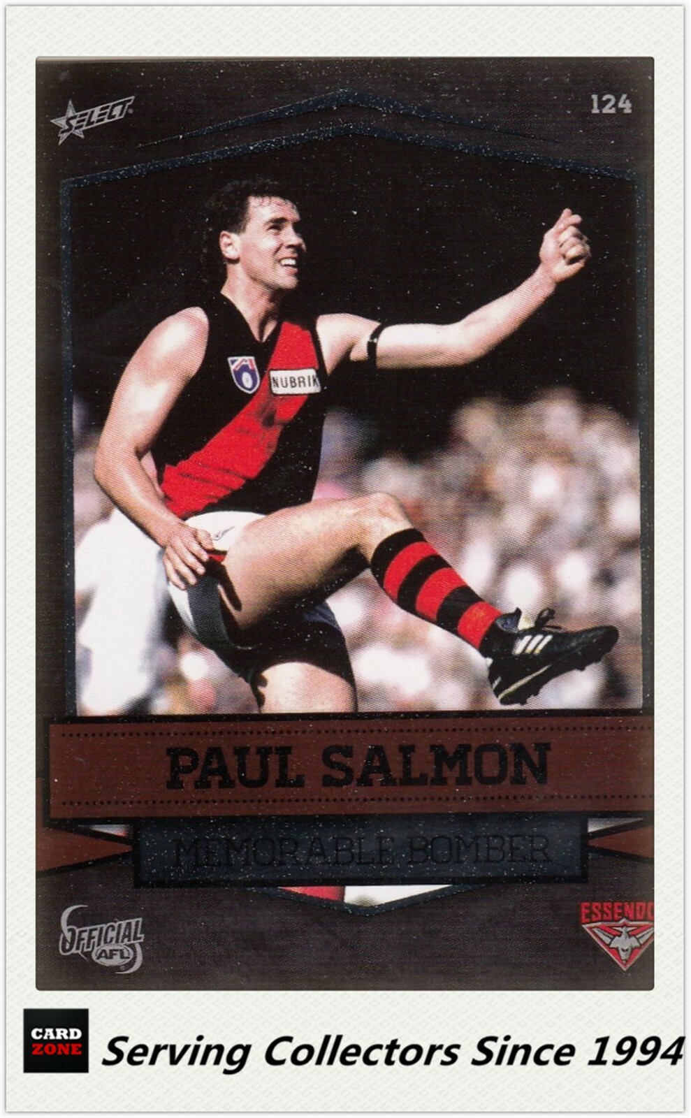 Essendon 140 Years Hall Of Fame Card Collection MEMORABLE #124 PAUL ...