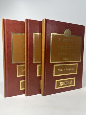 Absorption and Utilization of Amino Acids 3 Volume SET Mendel Friedman CRC Press 9780849360060| eBay