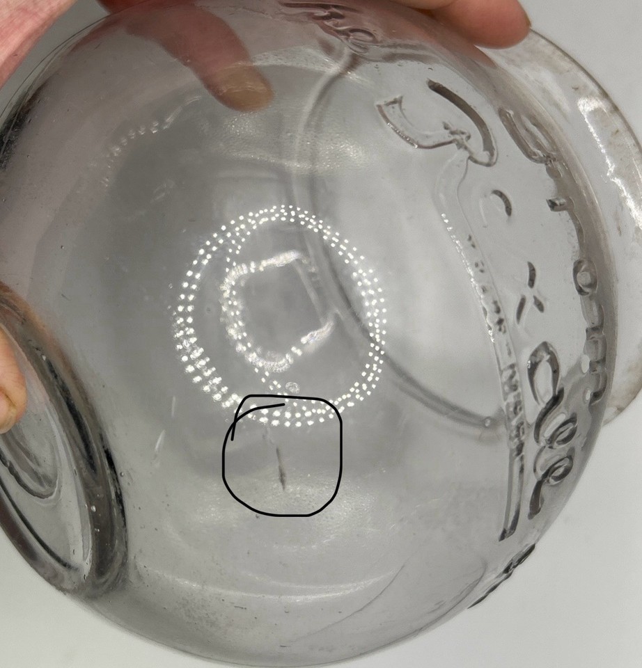 'From The Rexall Store' Embossed Glass Goldfish Bowl Pharmacy Drug ...