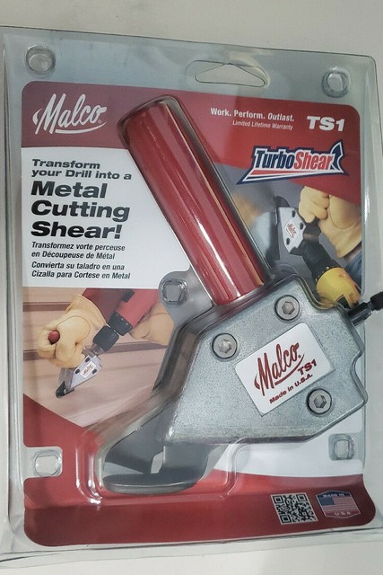 Malco Ts1 Turbo Shear 20 Gauge Capacity Sheet Metal Cutting Attachment ...