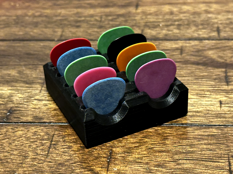 Guitar Pick Organizer Storage - For Guitarist Fender Gibson Ibanez etc ...