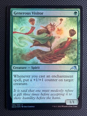 Generous Visitor - Foil - Kamigawa Neon Dynasty MTG | eBay