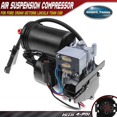 Air Suspension Compressor with Bracket for Ford Crown Victoria Lincoln ...